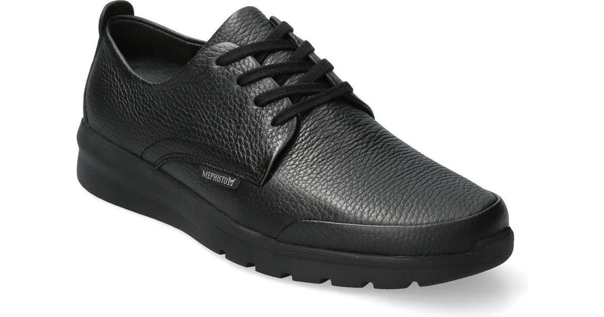 Mephisto Walker Plain Toe Derby in Black for Men | Lyst