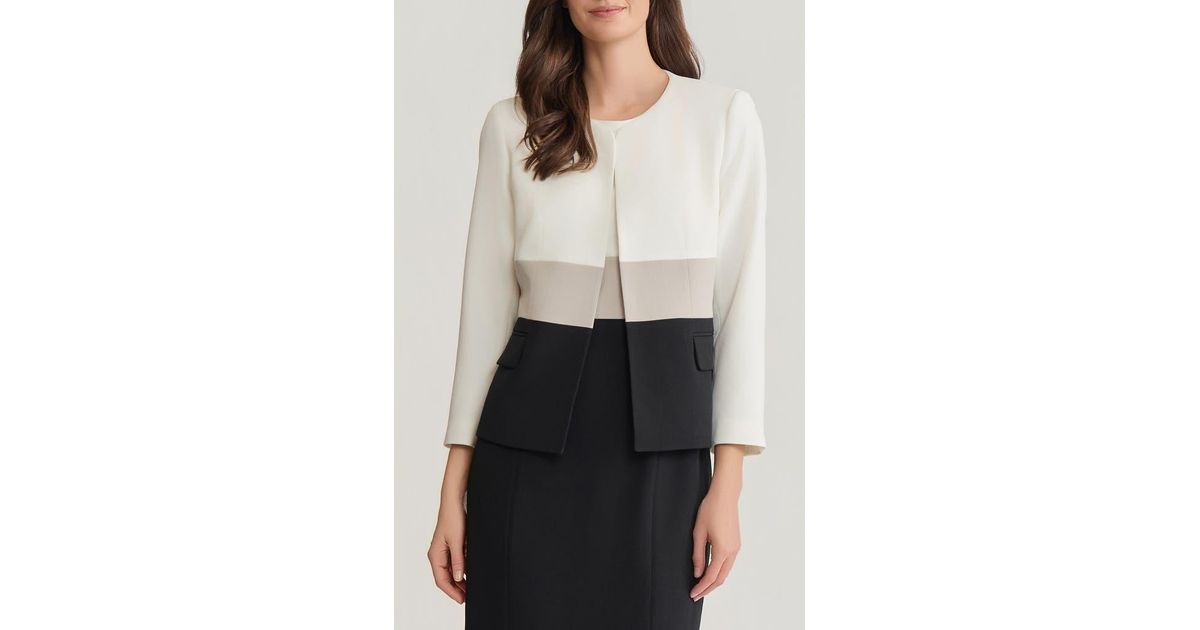Kasper Colorblock Jacket in Gray | Lyst