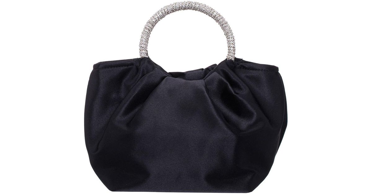 Nina Fancy Top Handle Clutch in Blue | Lyst