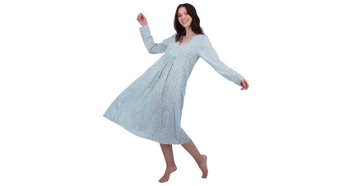 MER ST BARTH Le Reve St Barth Caftan Seafoam Booty in Blue | Lyst