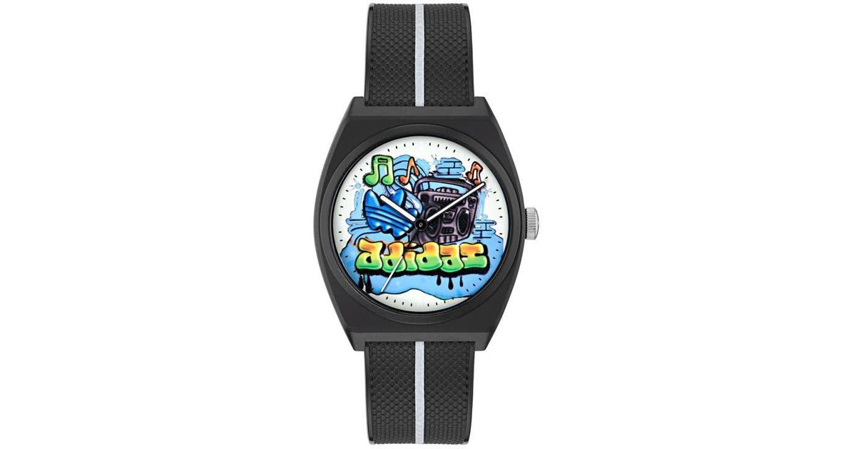adidas Ao Street Project 2 Graphic Dial Resin Strap Watch, 38Mm in ...