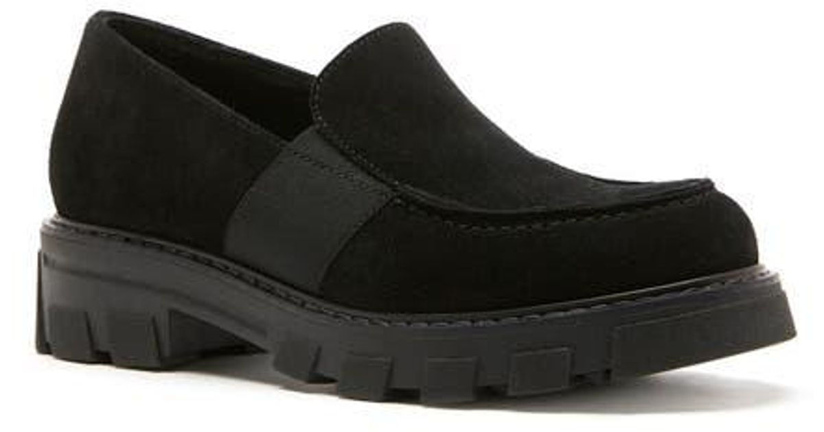 La Canadienne Kaye Waterproof Platform Loafer in Black | Lyst