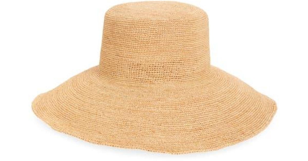 Lack of Color The Inca Wide Brim Straw Bucket Hat in Natural | Lyst