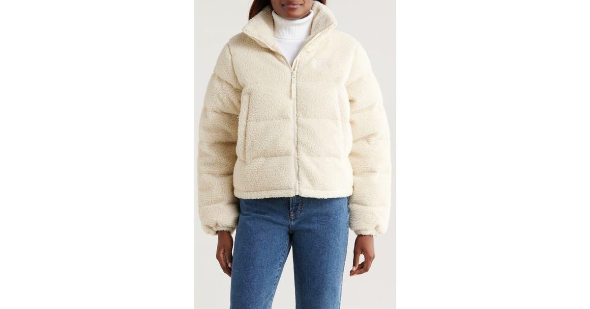 Helly Hansen Yu Teddy High Pile Puffer Jacket in Blue | Lyst