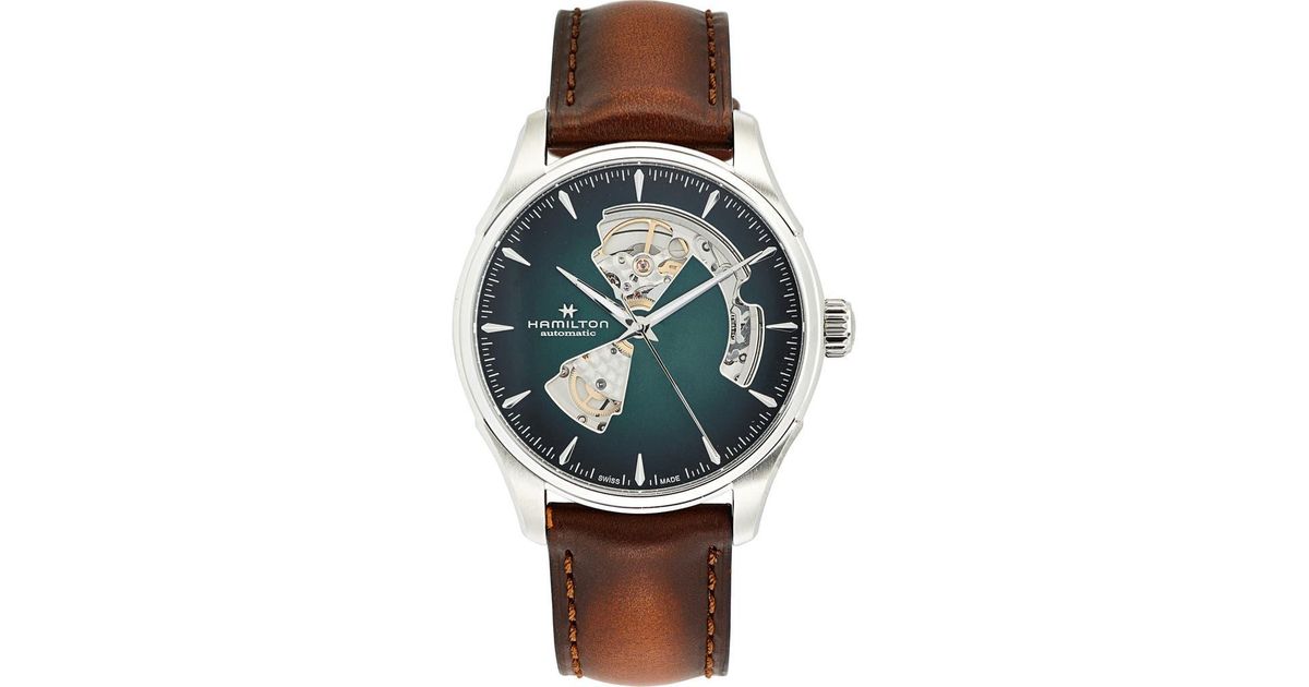 Hamilton Jazzmaster Open Heart Automatic Leather Strap Watch, 40Mm for ...