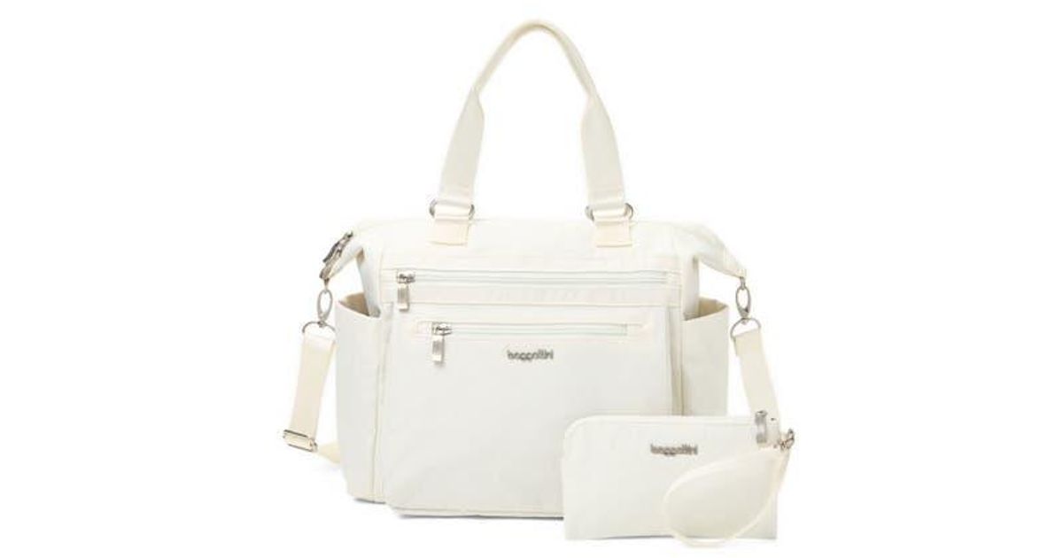 Baggallini Trifecta Convertible Backpack With Rfid Wristlet in White | Lyst