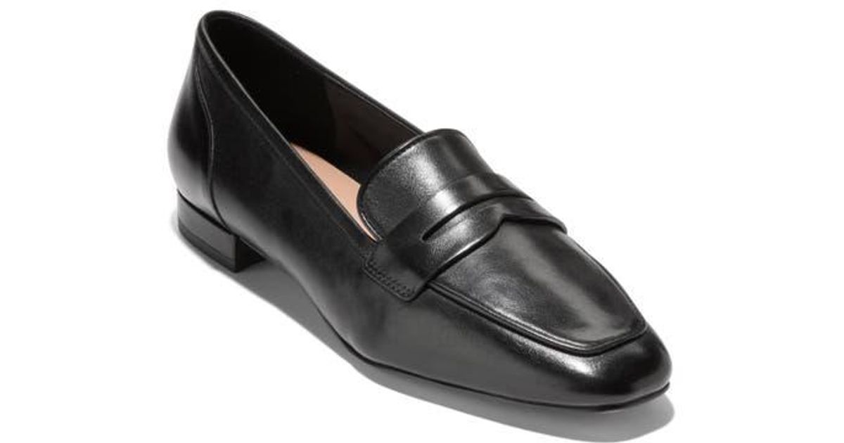 Cole Haan Tarese Penny Loafer in Black | Lyst
