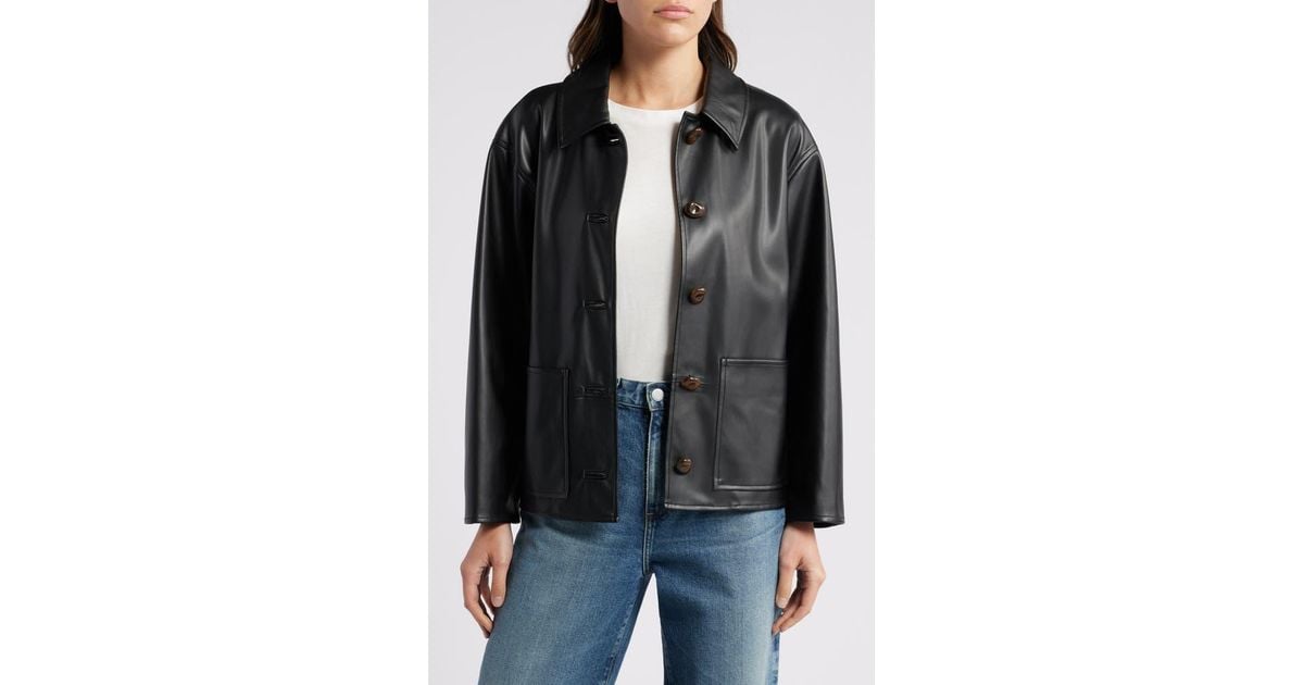 Rails Haisley Faux Leather Jacket in Black | Lyst