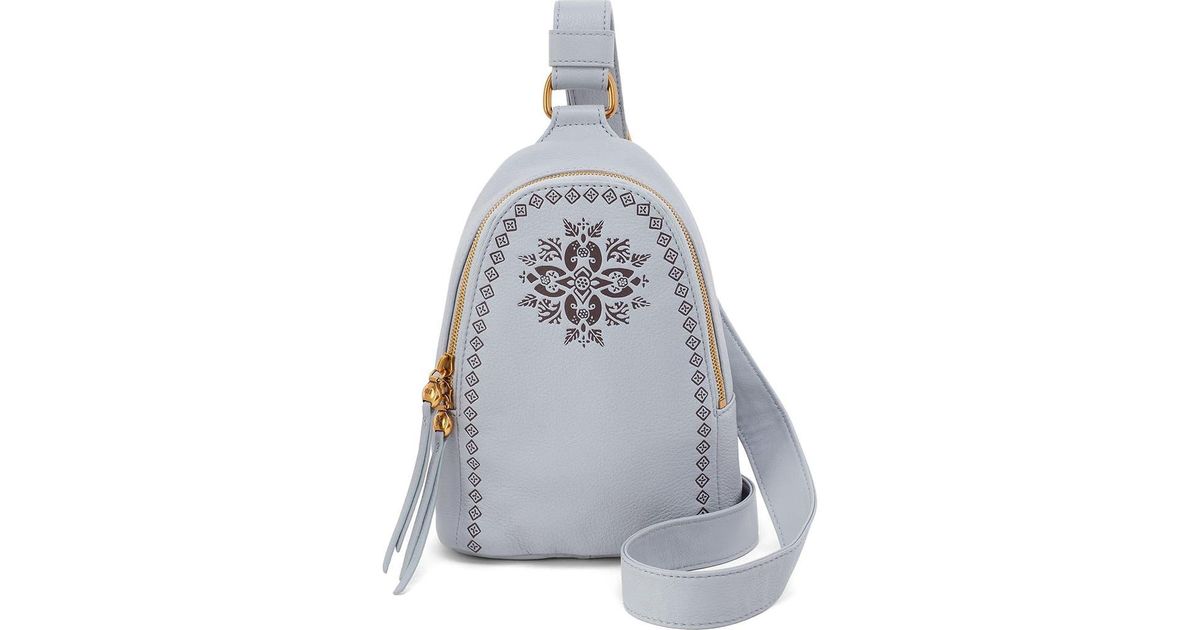Hobo International Fern Leather Sling Bag in Gray | Lyst