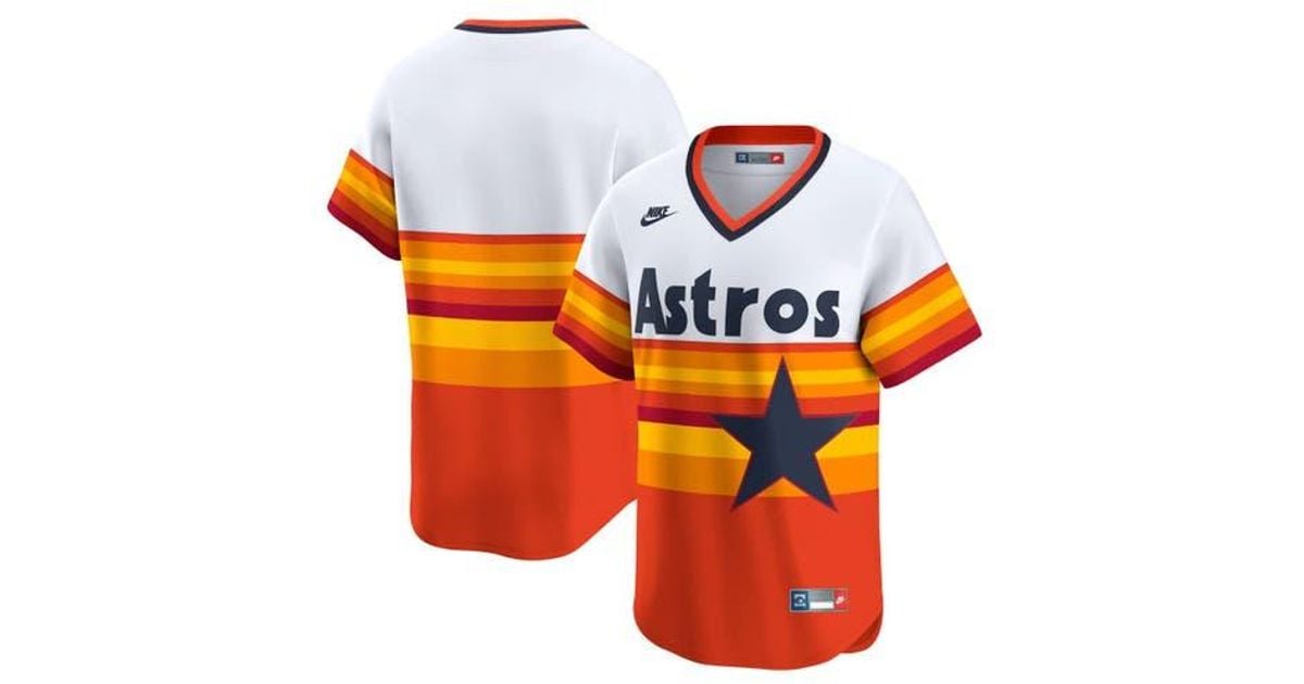 Nike Houston Astros Throwback Cooperstown Collection Limited Jersey in ...