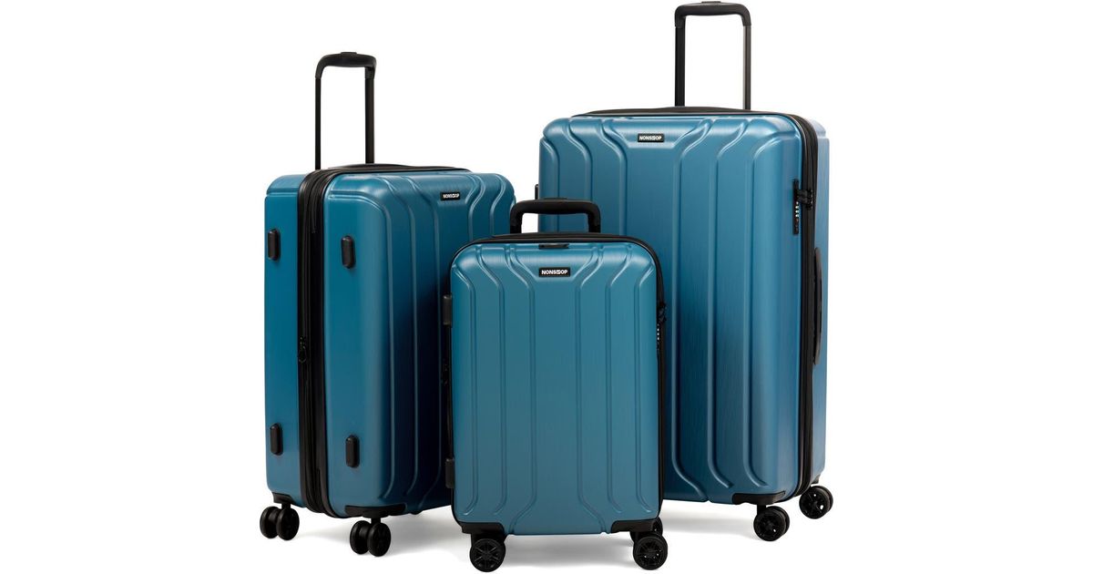 NONSTOP New York 3-Piece Expandable Spinner Luggage Set And 3-Piece ...