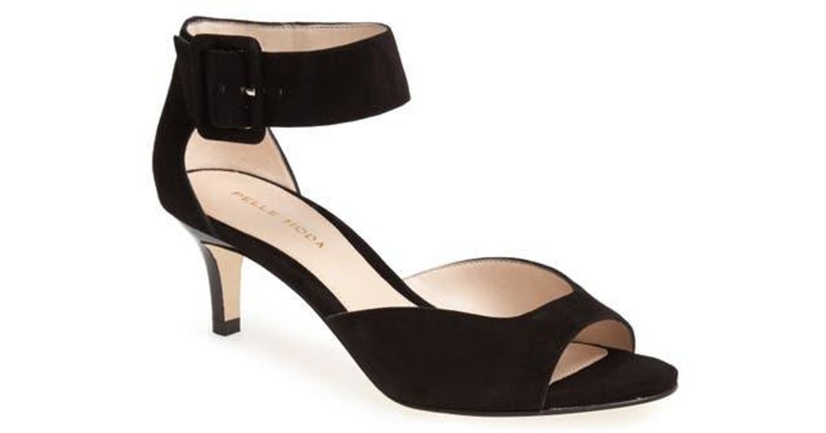 Pelle Moda Berlin Suede Sandal in Black | Lyst