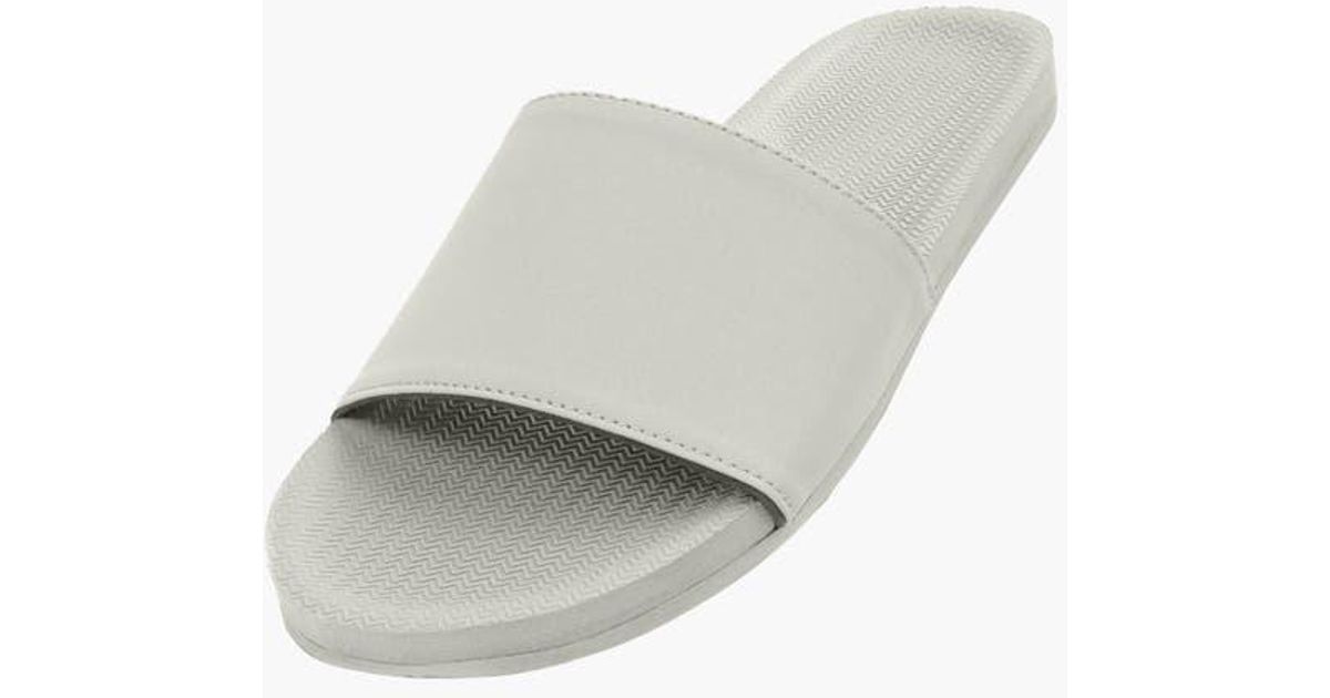 indosole Responsibly-Made Sneaker Sole Slide Sandals in White for Men ...