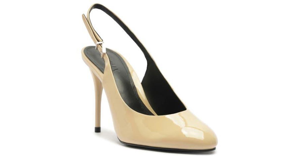 SCHUTZ SHOES Geraldine Slingback Pump in Metallic | Lyst