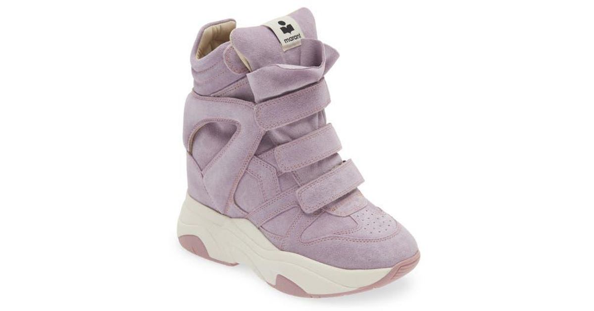 Isabel Marant Balskee Platform Sneaker in Purple | Lyst