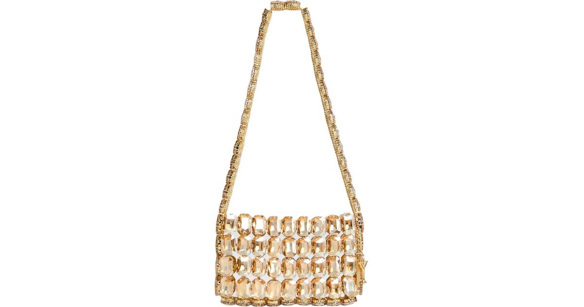 retroféte Malka Rhinestone Bag in Metallic | Lyst