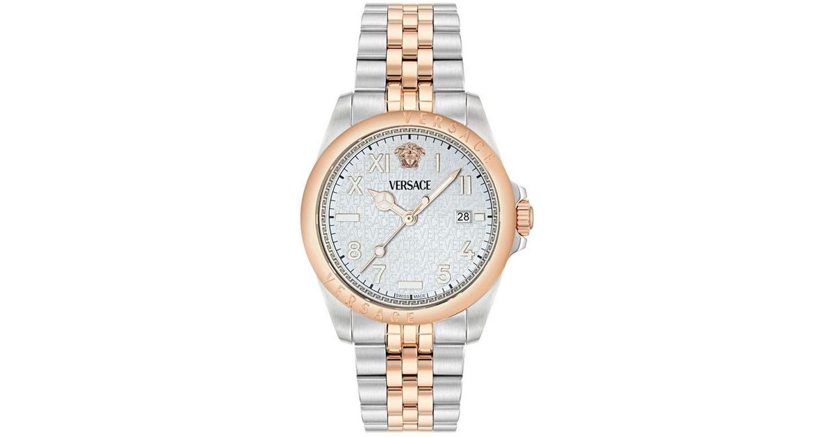 Versace Anteo Bracelet Watch, 41Mm in Metallic for Men | Lyst