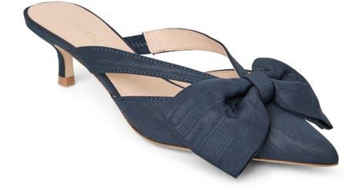 Jack Rogers Cynthia Bow Pointed Toe Mule in Blue | Lyst
