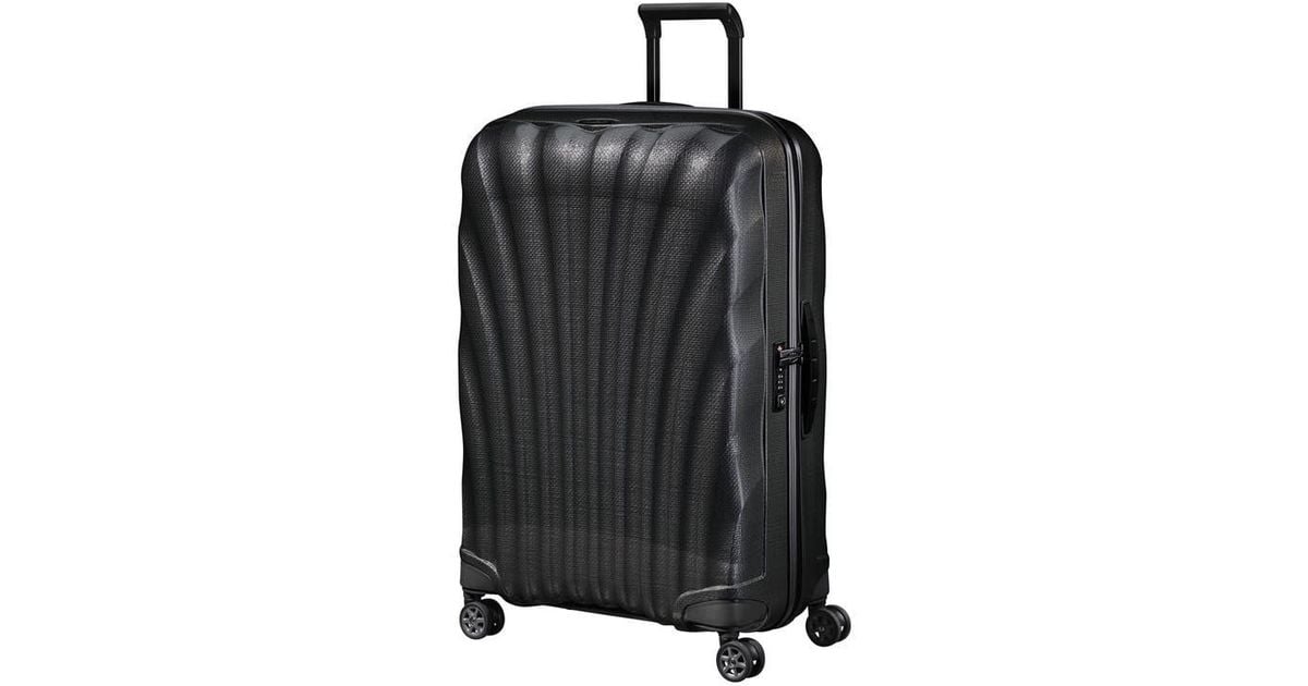 Samsonite C-Lite Hardside Checked Spinner Luggage in Black | Lyst