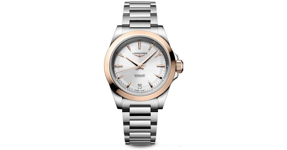 Longines Conquest Automatic Bracelet Watch, 34Mm in Gray | Lyst