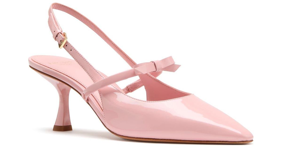 Kate Spade Carolina Pointed Toe Slingback Mary Jane Pump in Pink | Lyst