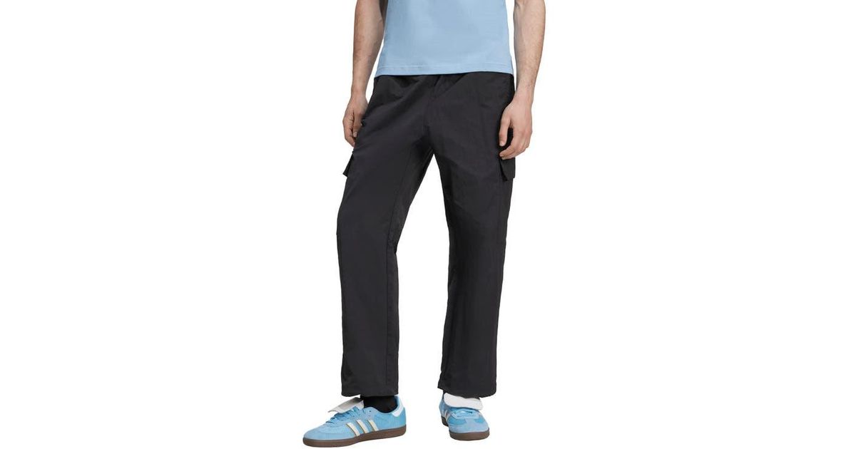 adidas Adicolor Classics 3-Stripes Cargo Pants in Black for Men | Lyst