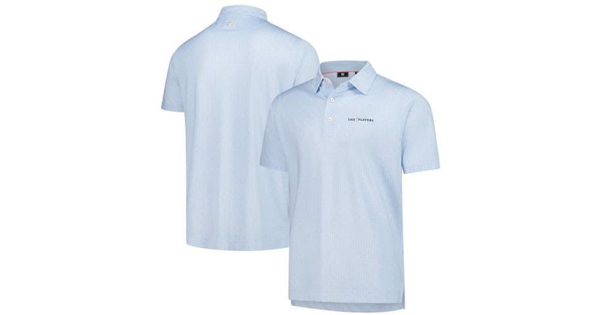 Footjoy 2025 The Players Profry Figure Lisle Polo in Blue for Men | Lyst