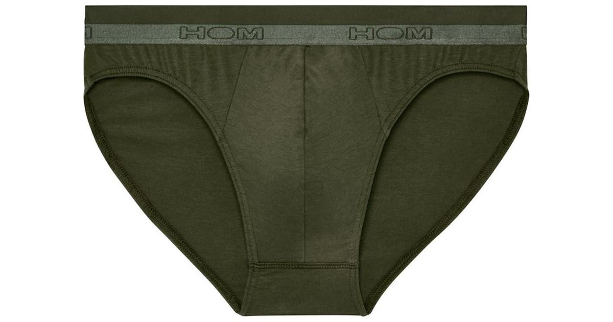 Hom Classic Mini Briefs in Green for Men | Lyst