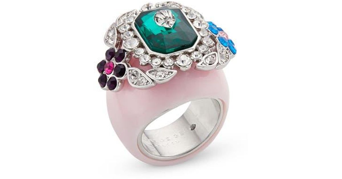 Kurt Geiger Chunky Dome Cocktail Ring | Lyst