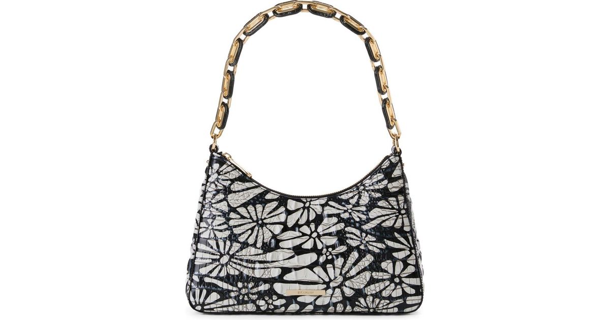 Brahmin Mod Esme Embossed Leather Shoulder Bag in Gray | Lyst