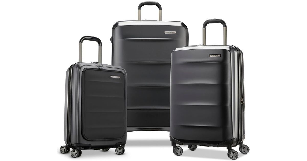 Samsonite Octiv 3-Piece Set (Pro Front Pocket 20/24/28) Hardside ...