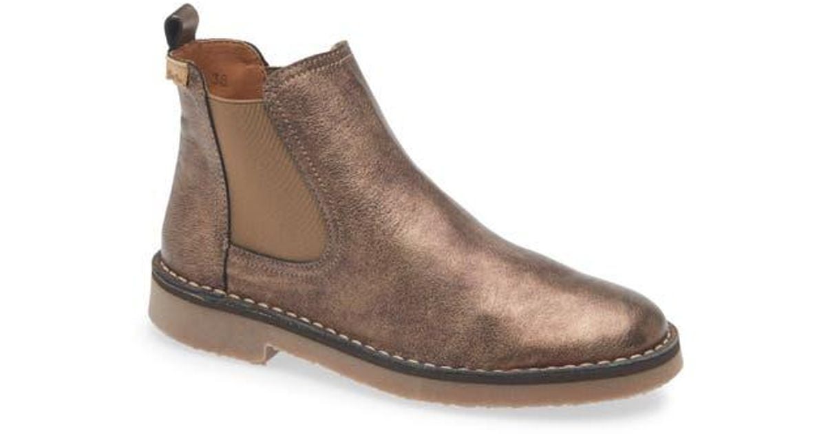 Toni Pons Isa Metallic Chelsea Boot in Brown | Lyst