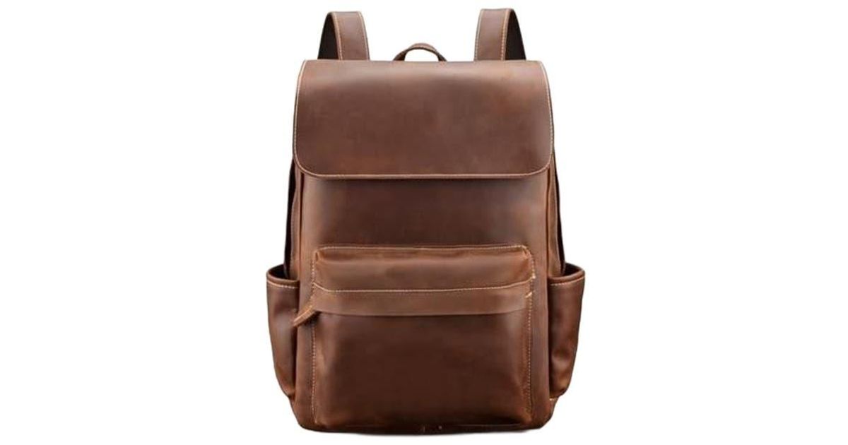 Steel Horse Leather The Helka Backpack in Brown | Lyst