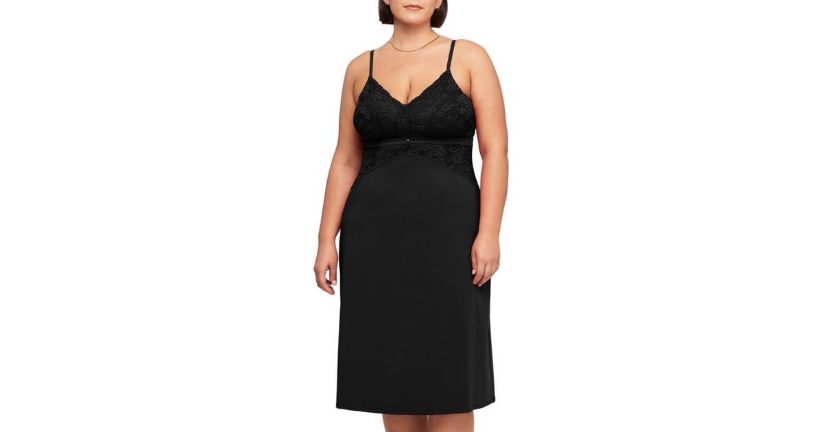 Montelle Intimates Full Support Gown in Black | Lyst