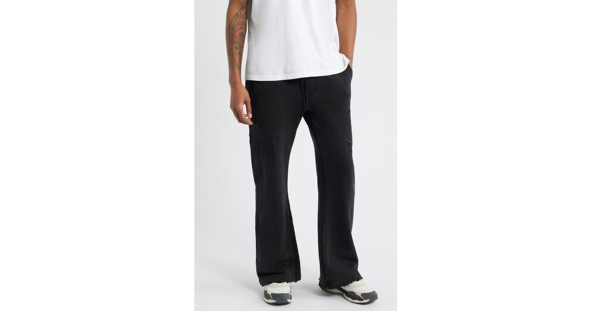 RTA Griffin Cyber Sigilism Flare Sweatpants in Black for Men | Lyst