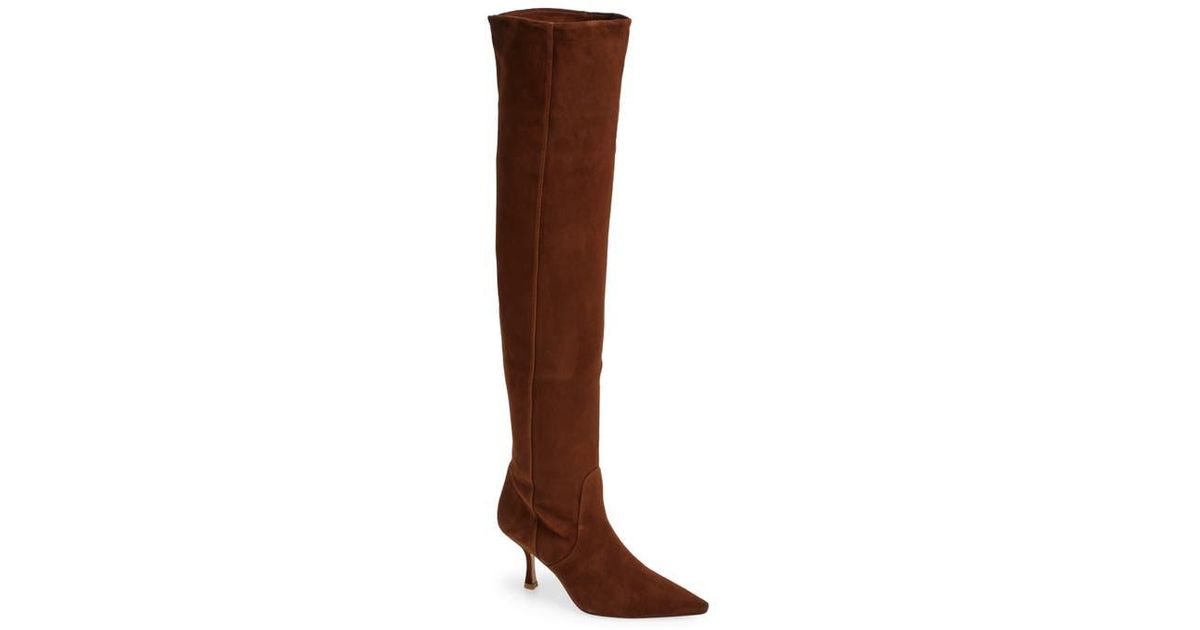 Stuart Weitzman Naomi 75 Tall Boot in Brown | Lyst