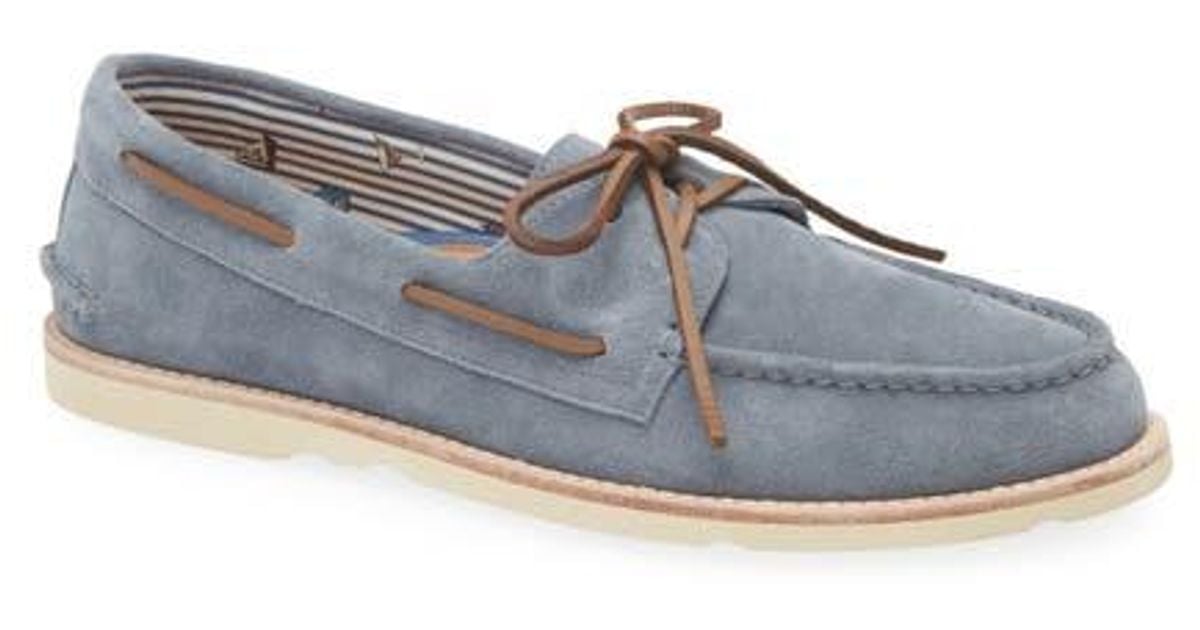 Sperry Top-Sider Authentic Original 2-Eye Lugged Boat Shoe in Gray for ...