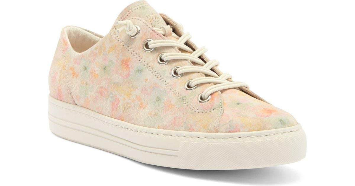 Paul Green Hadley Platform Sneaker in Natural | Lyst