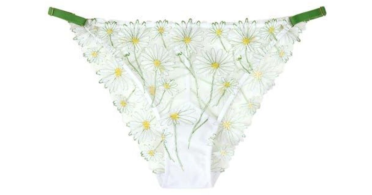 Huit Dance Des Fleurs Embroidered Lace Bikini | Lyst