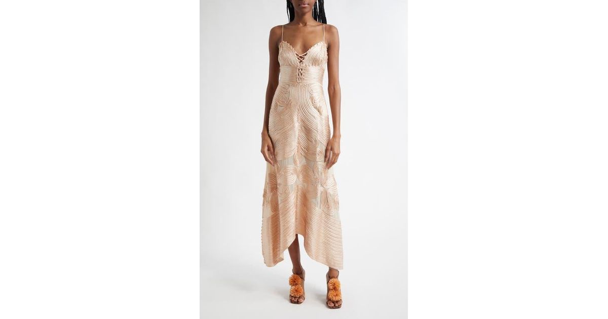 Ulla Johnson Vesna Corded Silk Lace Dress in Natural | Lyst