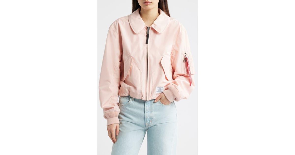 Alpha Industries Cwu 36/P Relaxed Flight Jacket in Red | Lyst