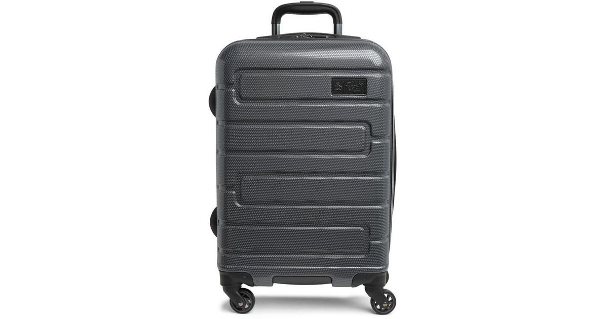 Original Penguin Crimson 21-Inch Hardside Spinner in Black | Lyst