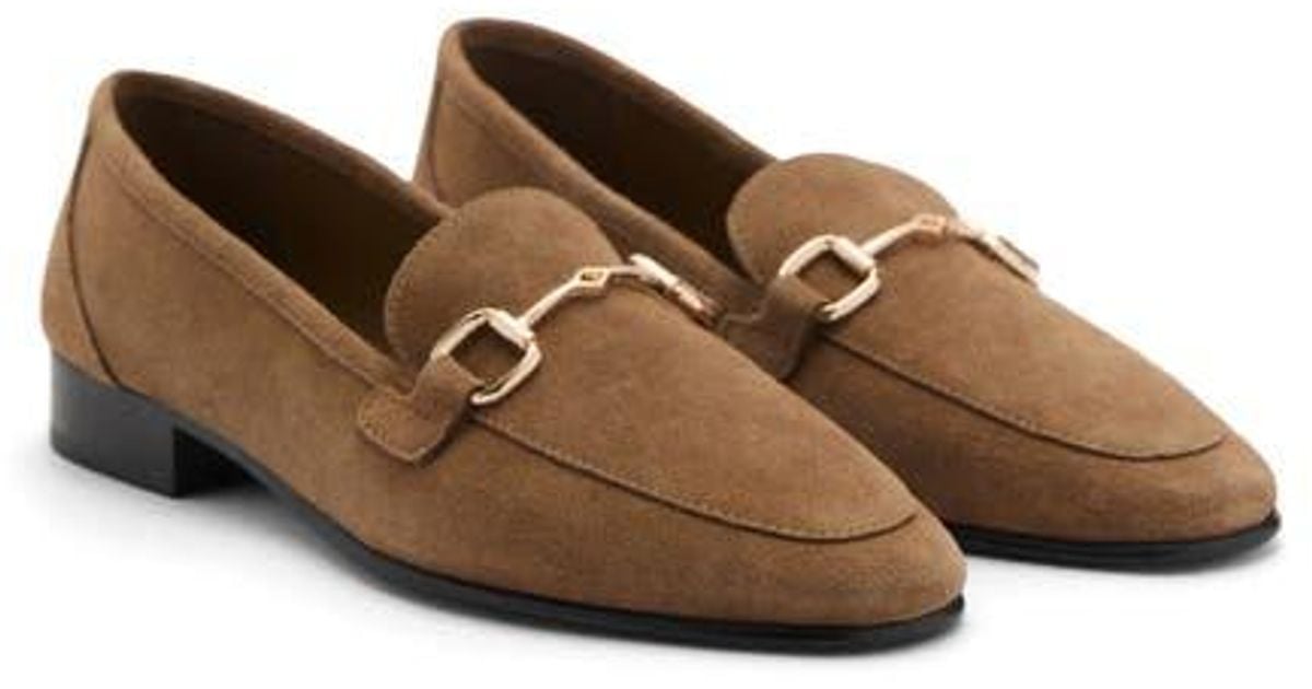 Mango Moc Toe Loafer in Brown | Lyst