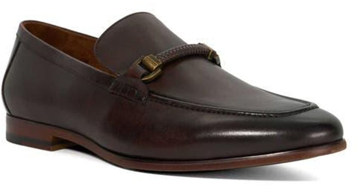 Dune Scilly Apron Toe Loafer in Brown for Men | Lyst