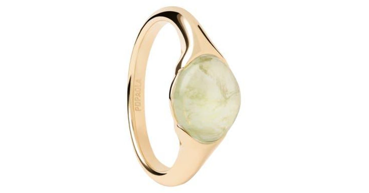 Pdpaola Bay Ring in Metallic | Lyst