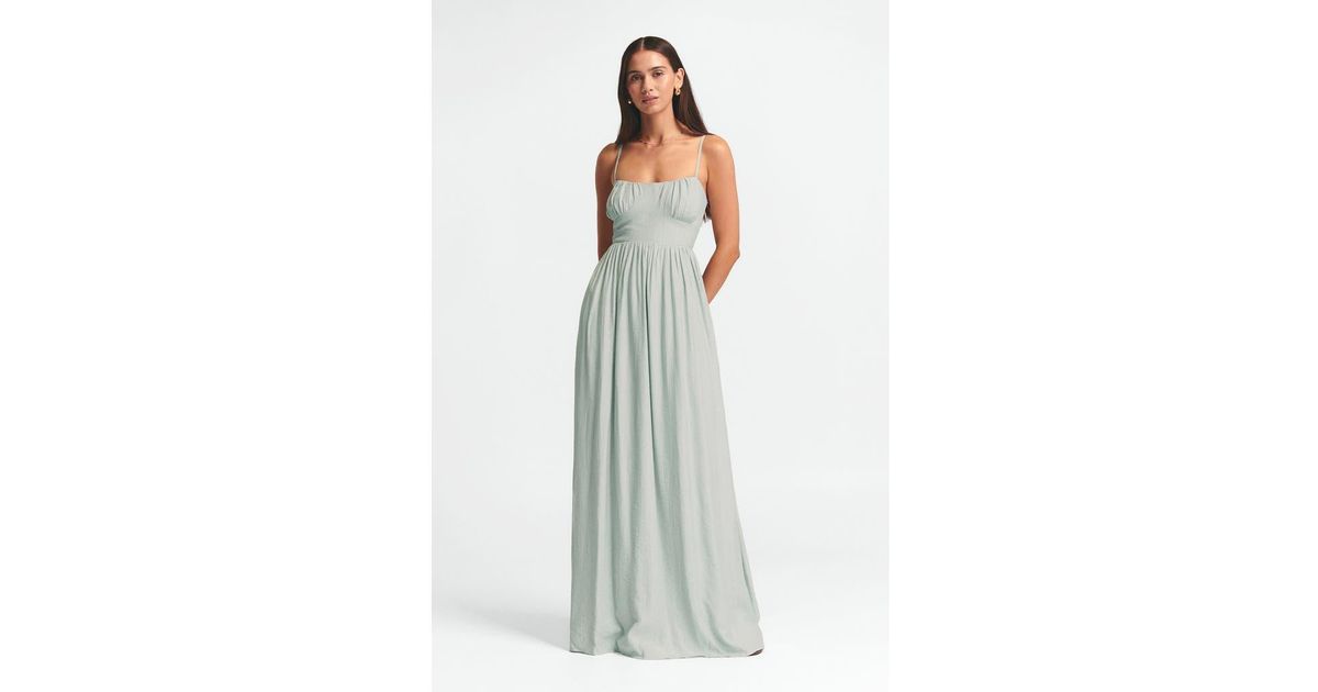 ST MRLO George Maxi Dress in Blue | Lyst