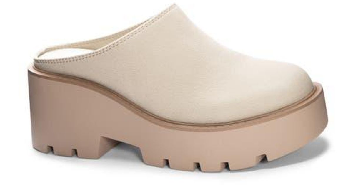 Dirty Laundry R-Test Platform Clog in Natural | Lyst