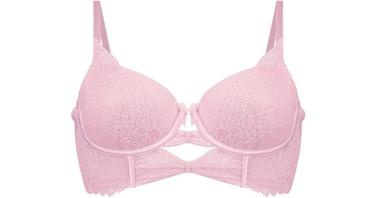 Hunkemöller Juliette Longline Underwire Bra in Pink | Lyst
