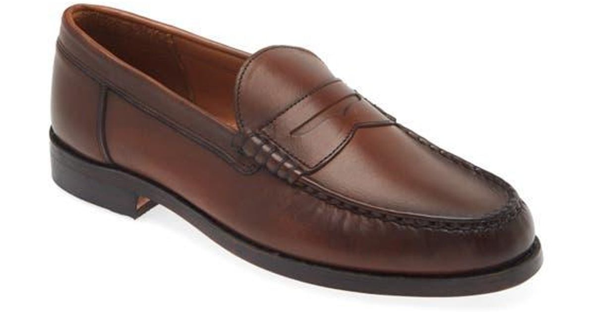 Allen Edmonds Newman Penny Loafer in Brown for Men | Lyst
