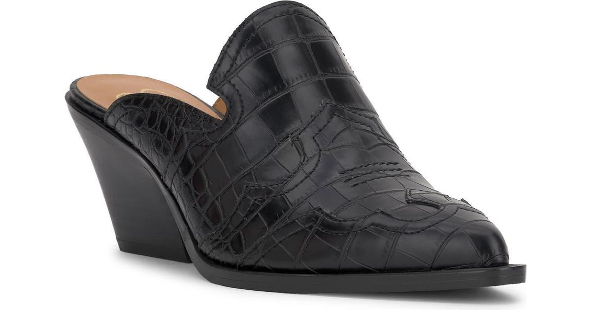 Jessica Simpson Zurina Pointed Toe Mule in Black | Lyst